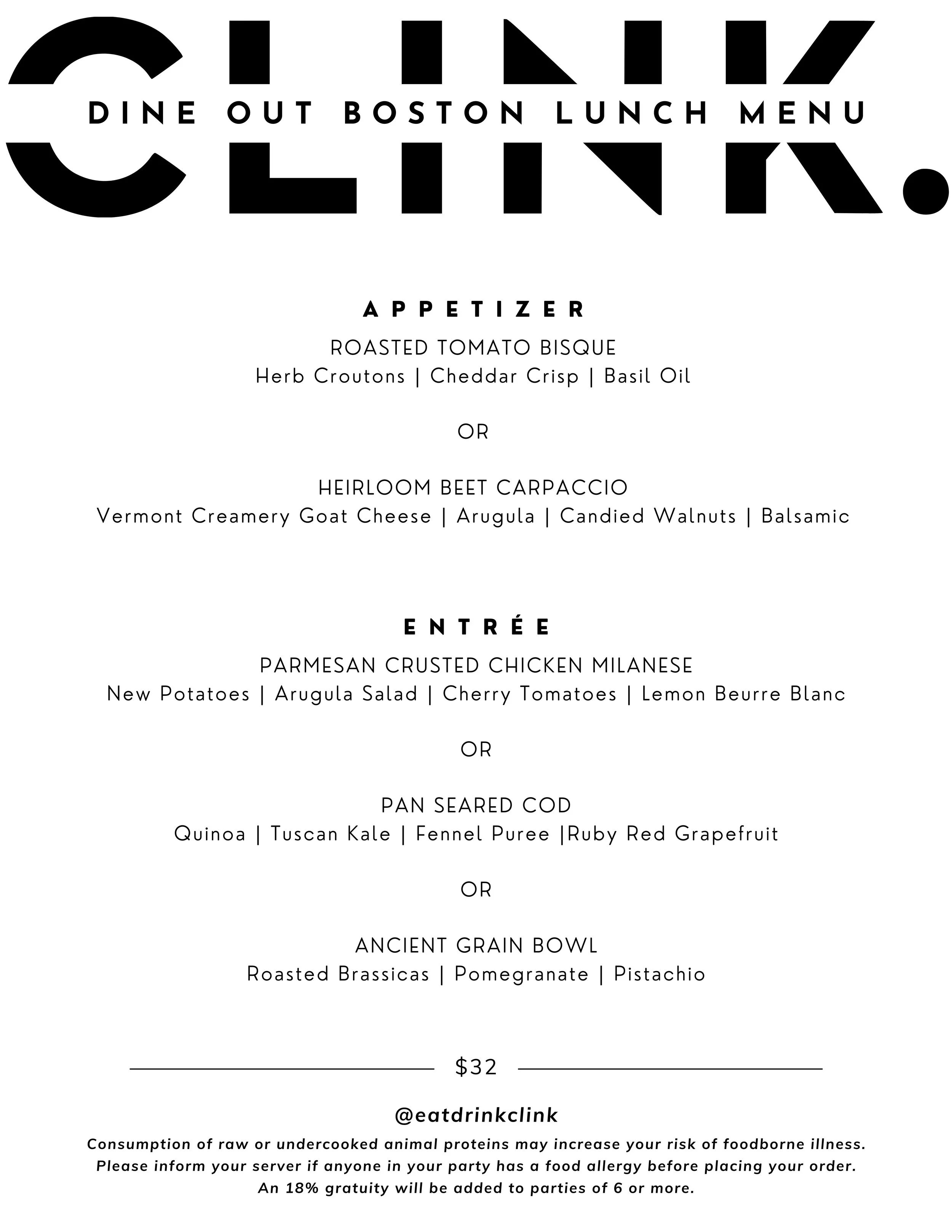 Dine Out Boston 2025 — Clink.