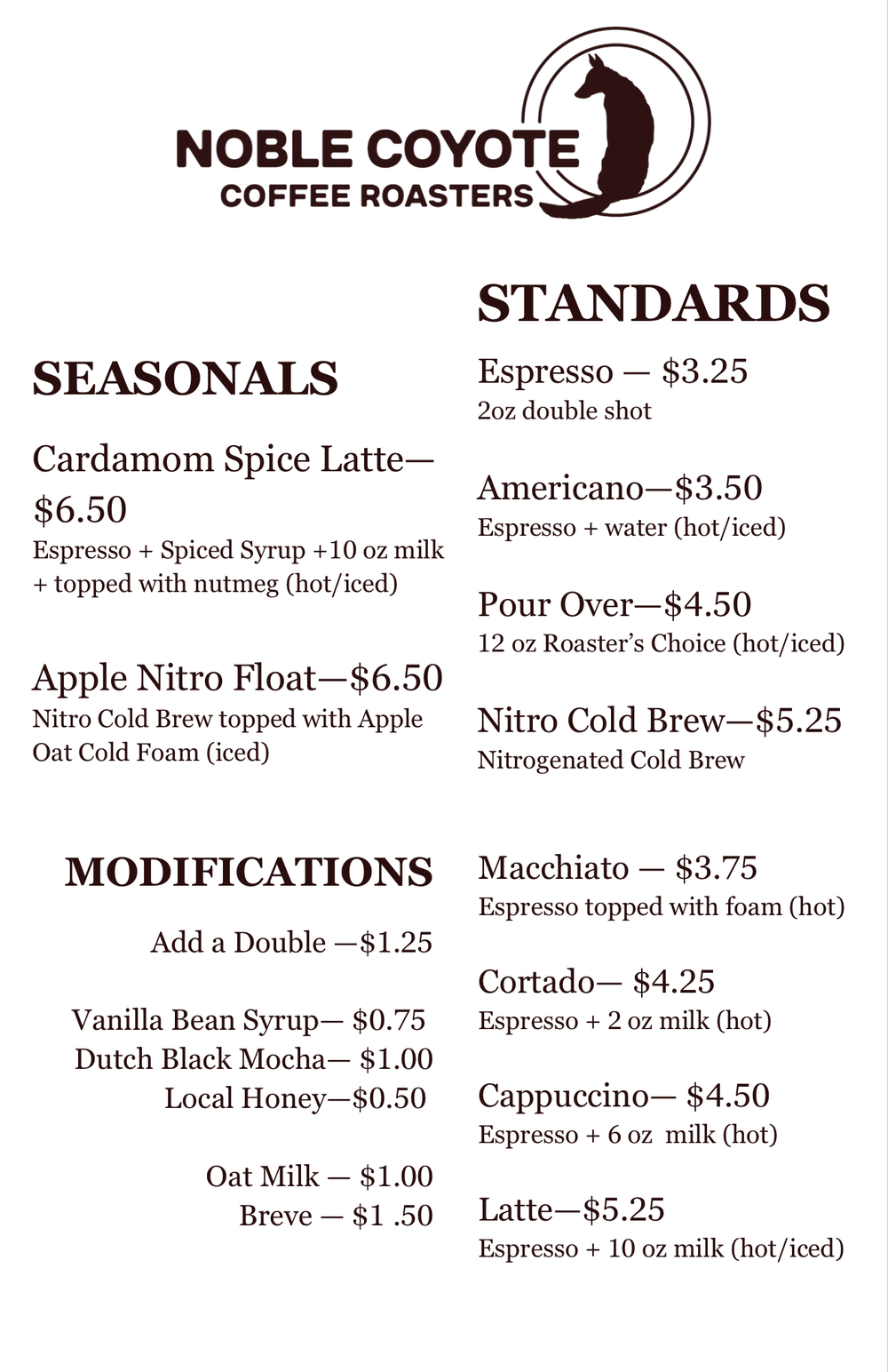 Coffee Lab — Noble Coyote Coffee Roasters
