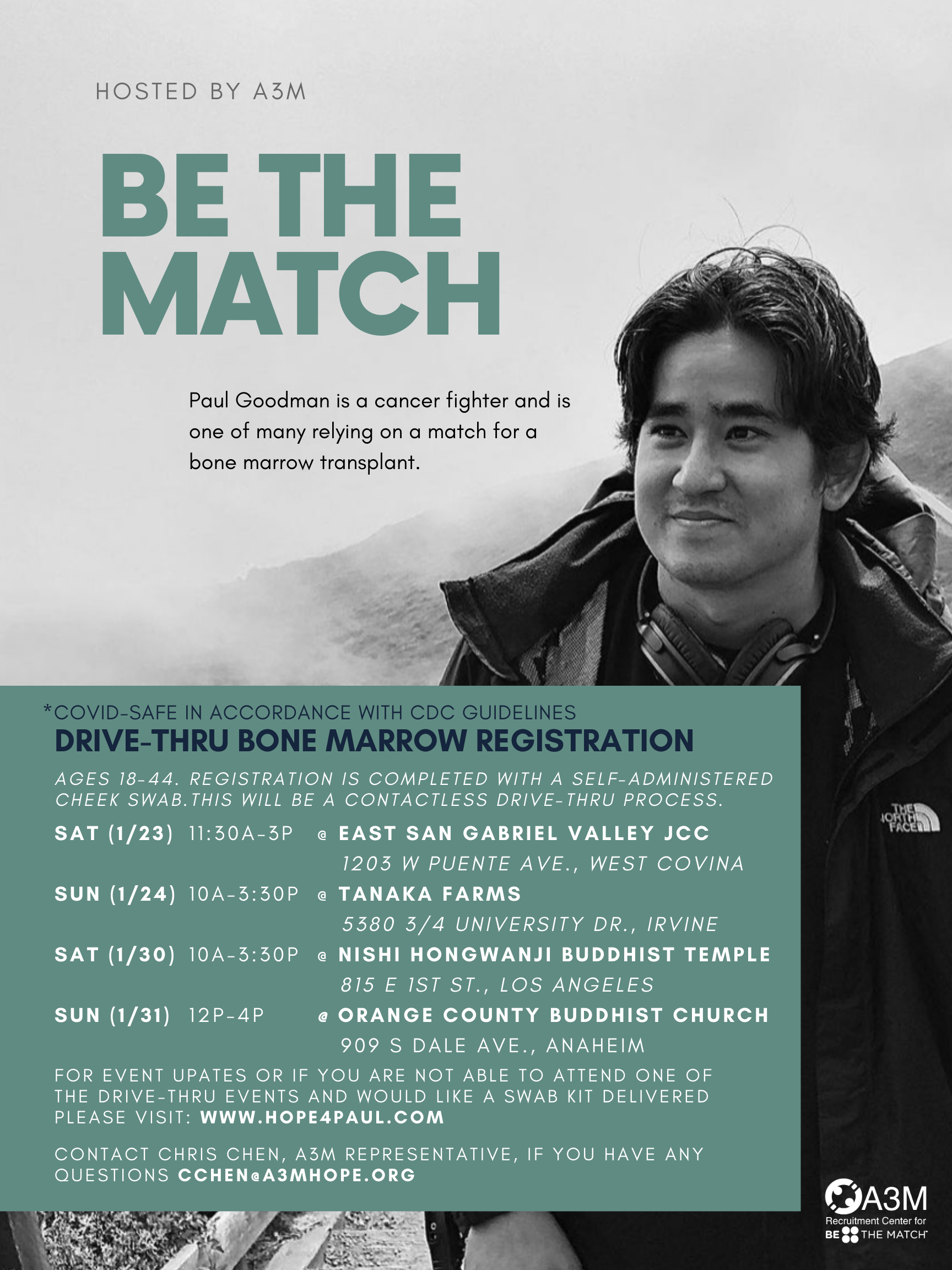 Hope4Paul: Rush to Find Bone Marrow Donor (Aged 18 – 44) — Buddhist ...