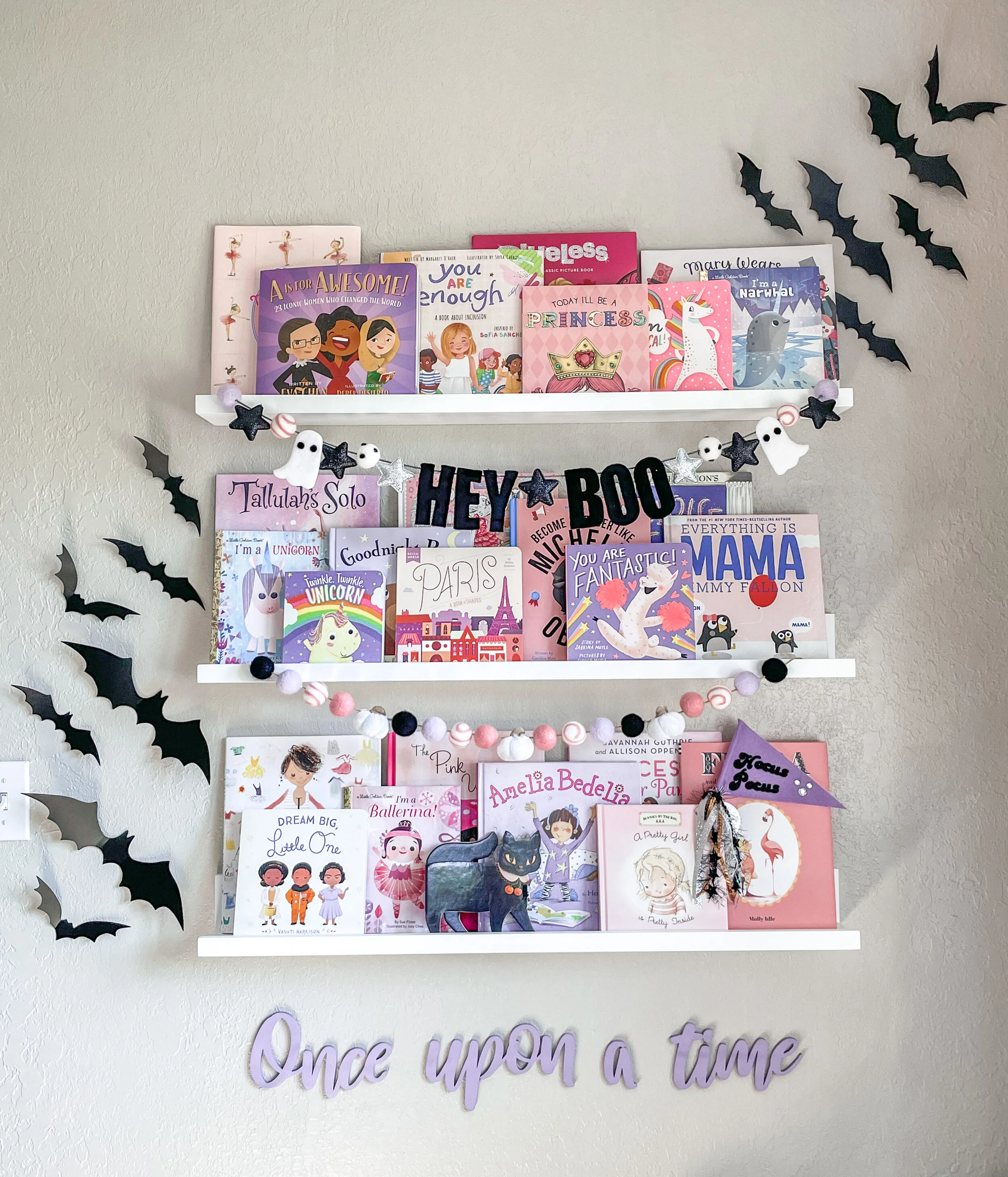 Spooky Cute Halloween Bookshelf Ideas — Home By Hiliary