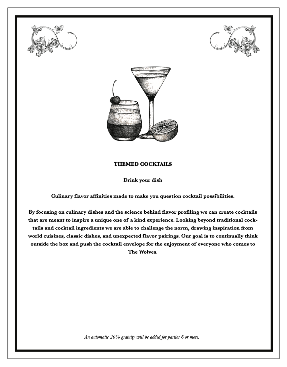 Menu1 — The Wolves DTLA