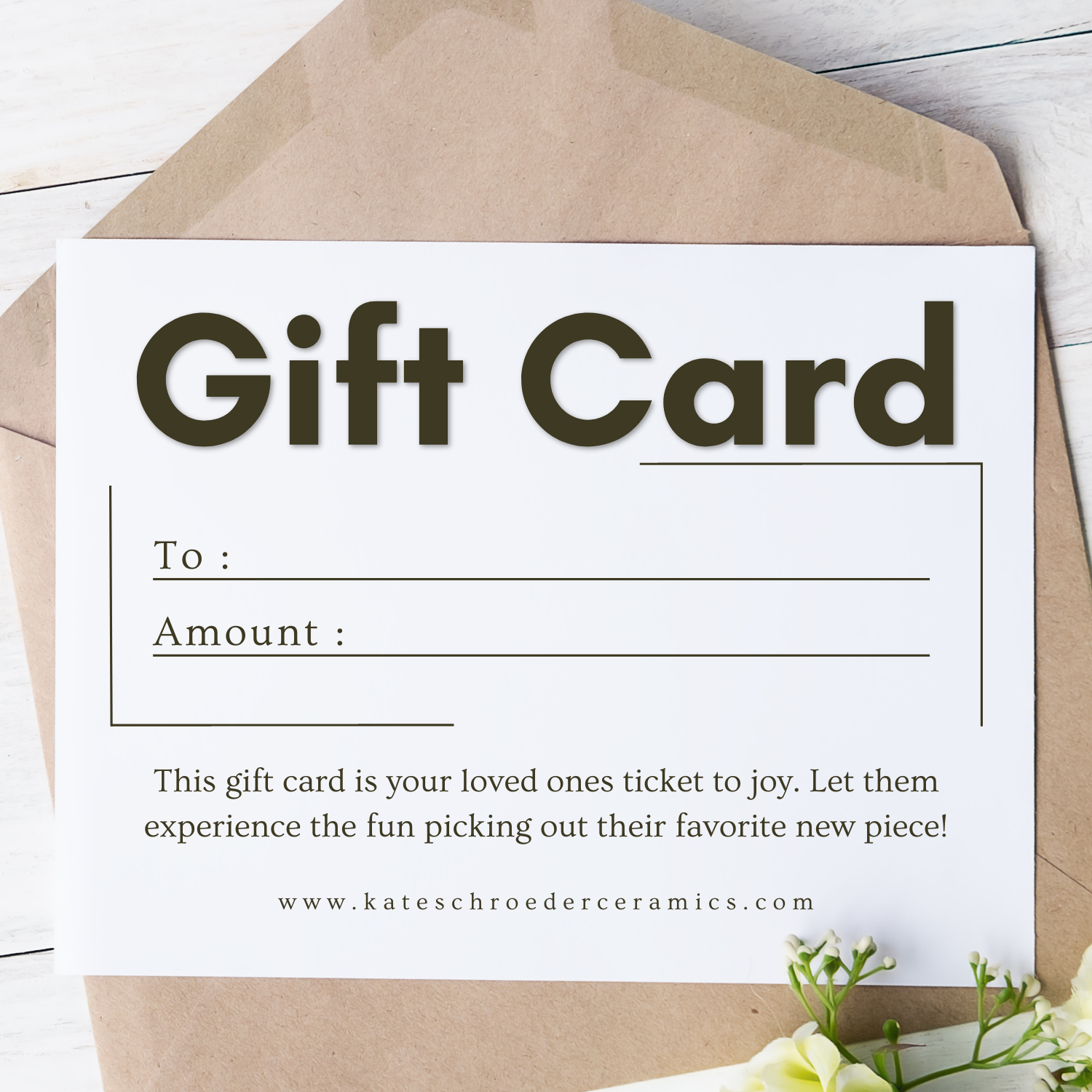 Gift Card! — Kate Schroeder Ceramics