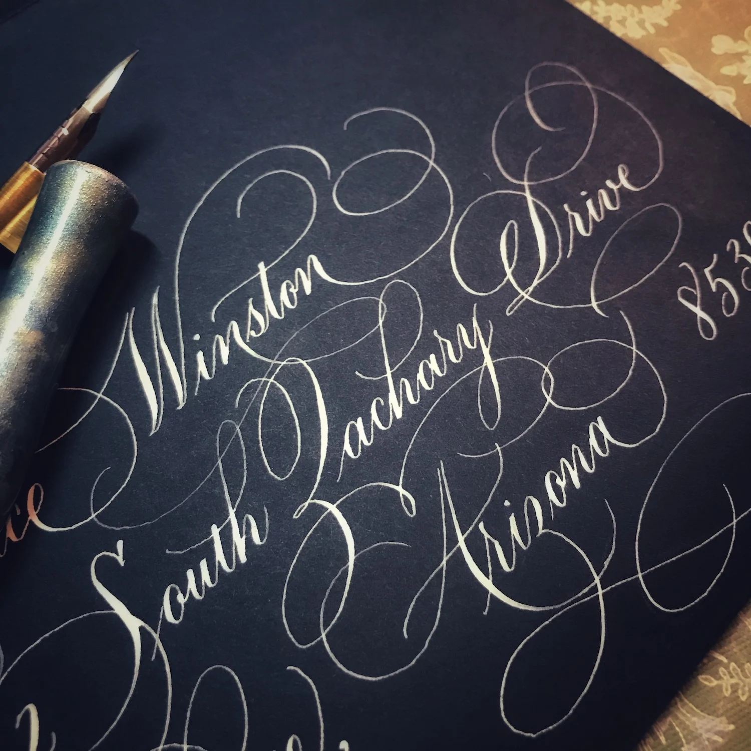 Desert Plume Calligraphy & Engraving / Live on-site engraving, wedding ...