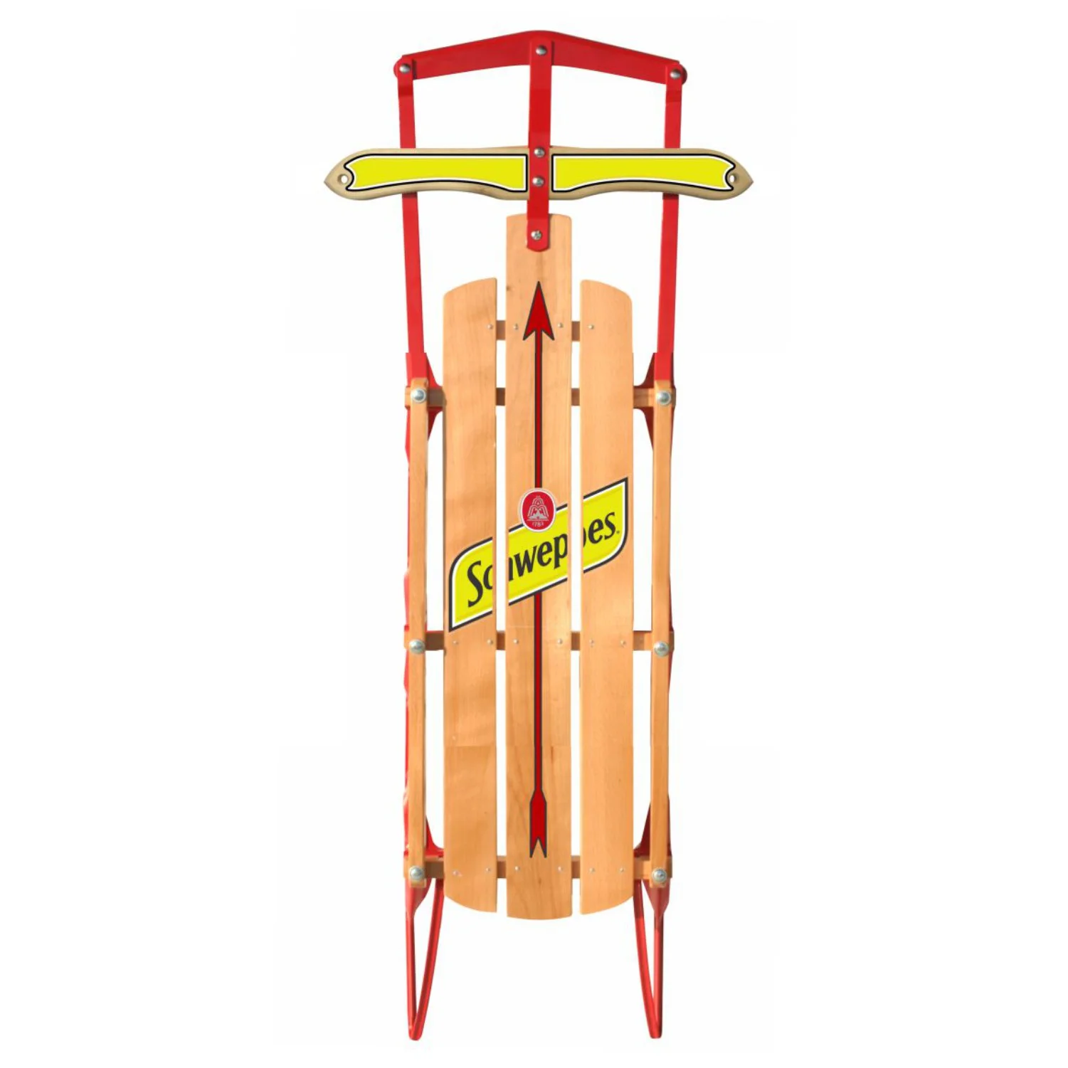 CUSTOMIZED PROMOTIONAL STEEL RUNNER SLED — MBS PROMO BOARDS