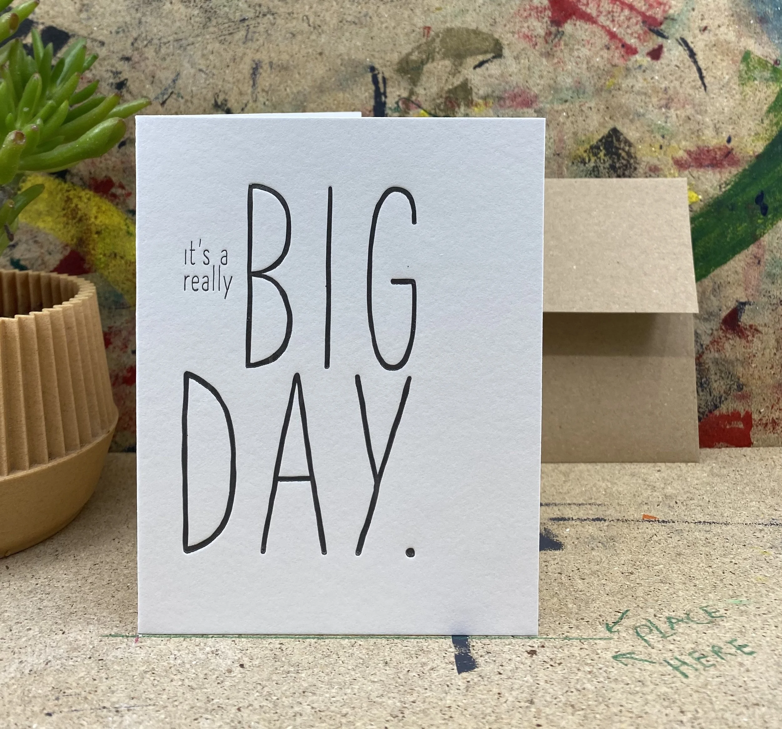 Big Day - Eco-friendly Letterpressed Greeting Cards - Designed ...
