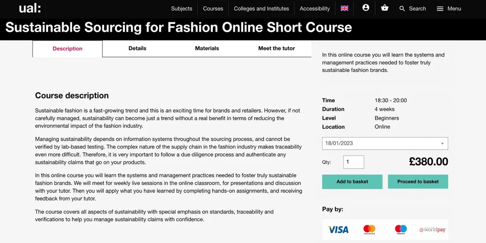 20 Online Sustainable Fashion Courses To Expand Your Knowledge ...