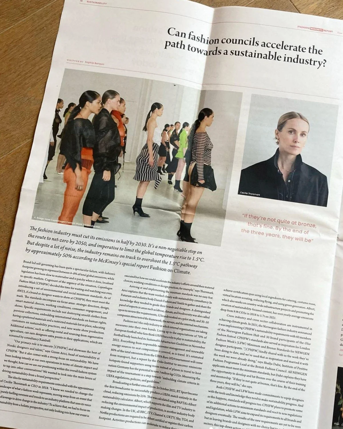 Sustainable Fashion Journalist Career Chat: Sophie Benson | Conscious ...