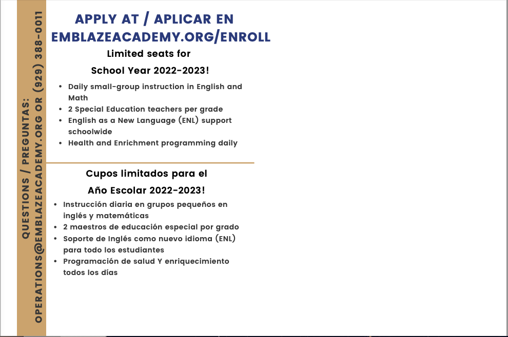 Families — Emblaze Academy Charter School