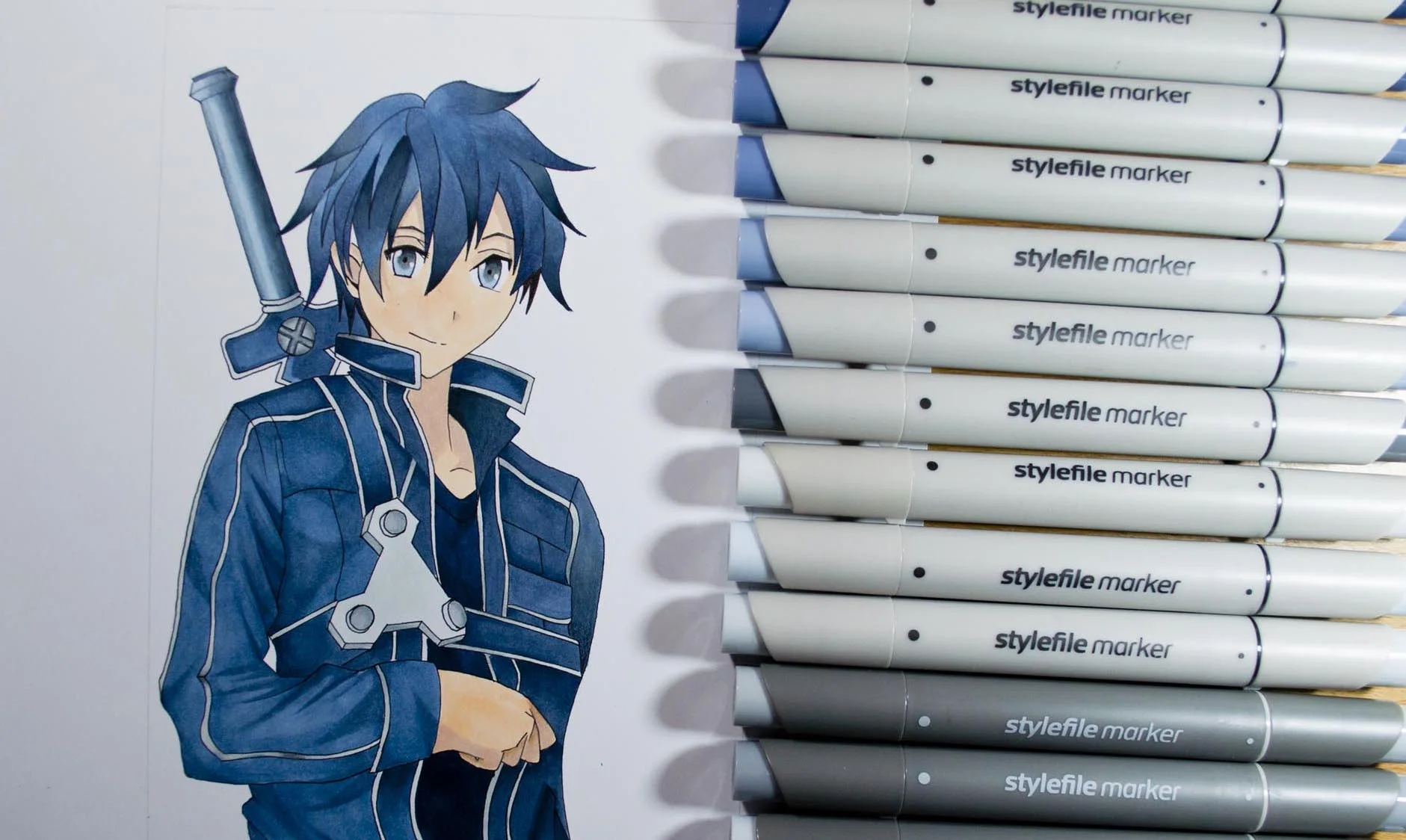 Sword Art Online Kirito Speed Drawing — The Art Gear Guide
