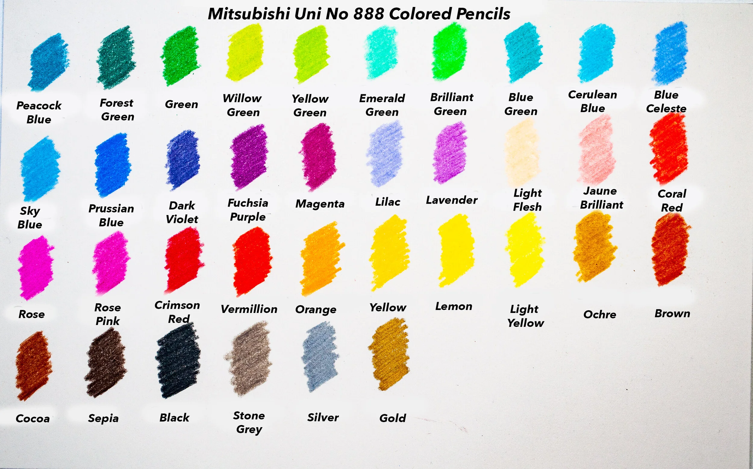 Mitsubishi Uni No 888 Colored Pencils — The Art Gear Guide