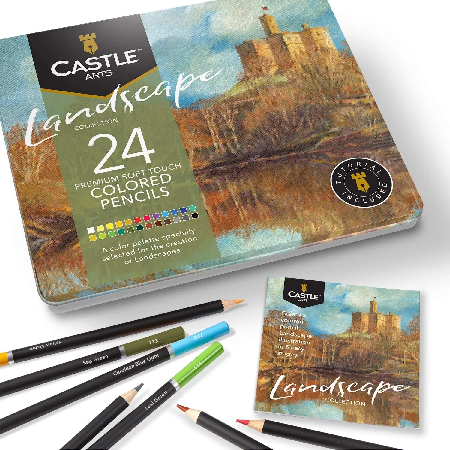 Arteza Expert Colored Pencils V Castle Art Supplies Coloured Pencils ...
