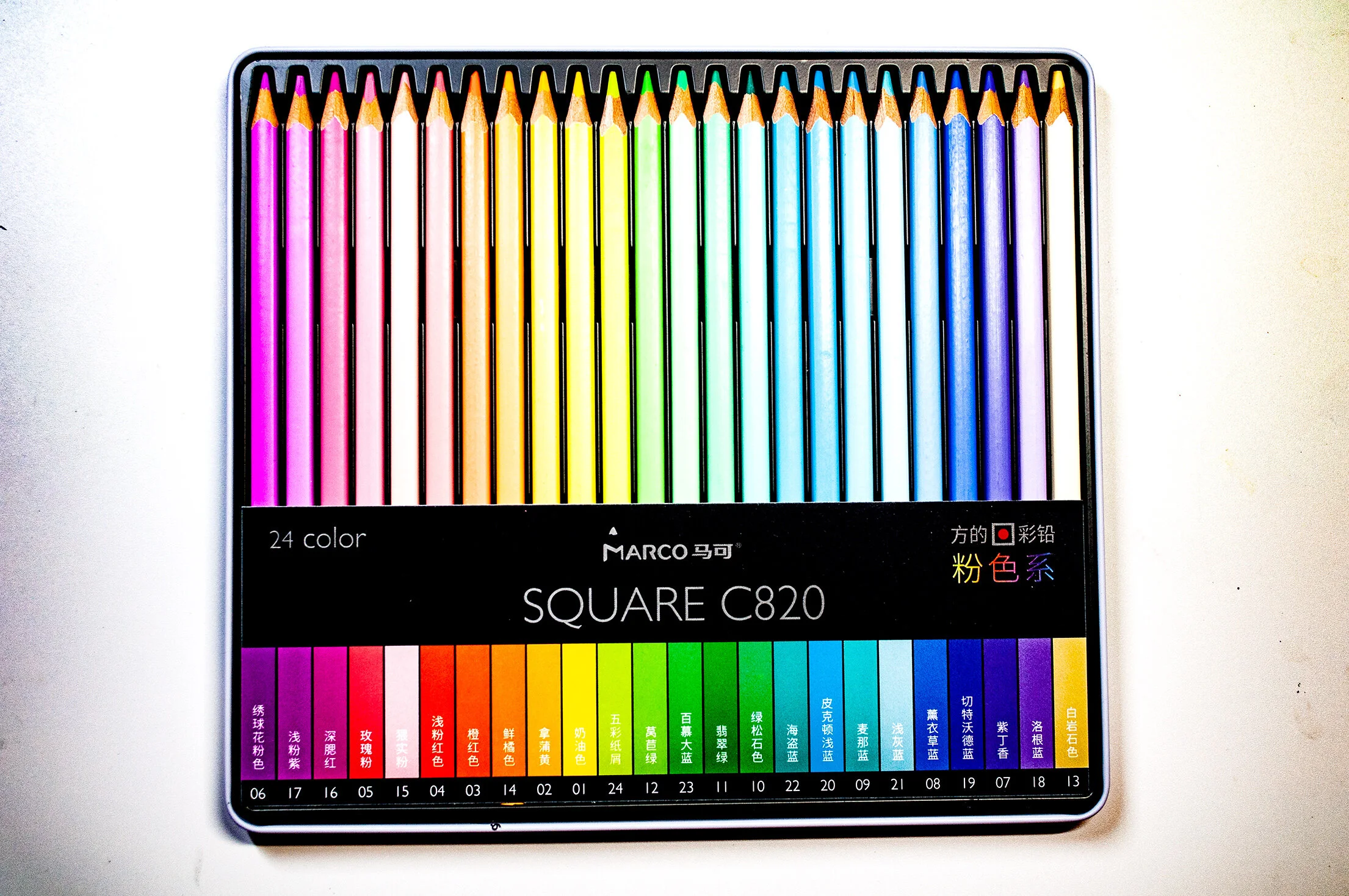 Marco Colored Pencil Pastel Shade Set | Marco Square C820 Coloured ...