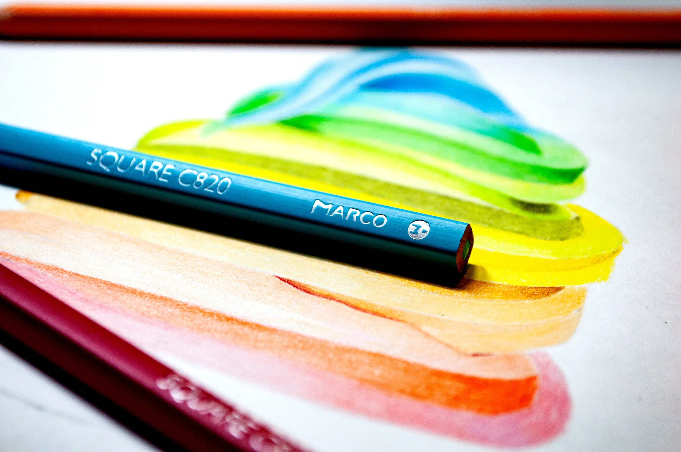 Marco C800 Square Colored Pencil Artwork Demonstration — The Art Gear Guide
