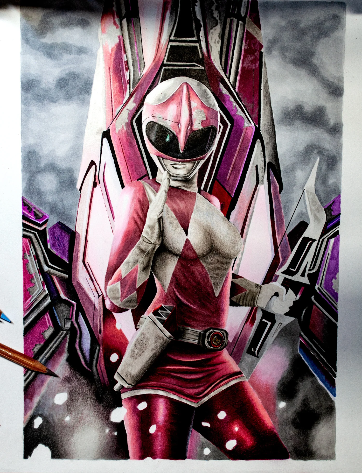 Power Rangers Artwork | Pink Power Ranger — The Art Gear Guide
