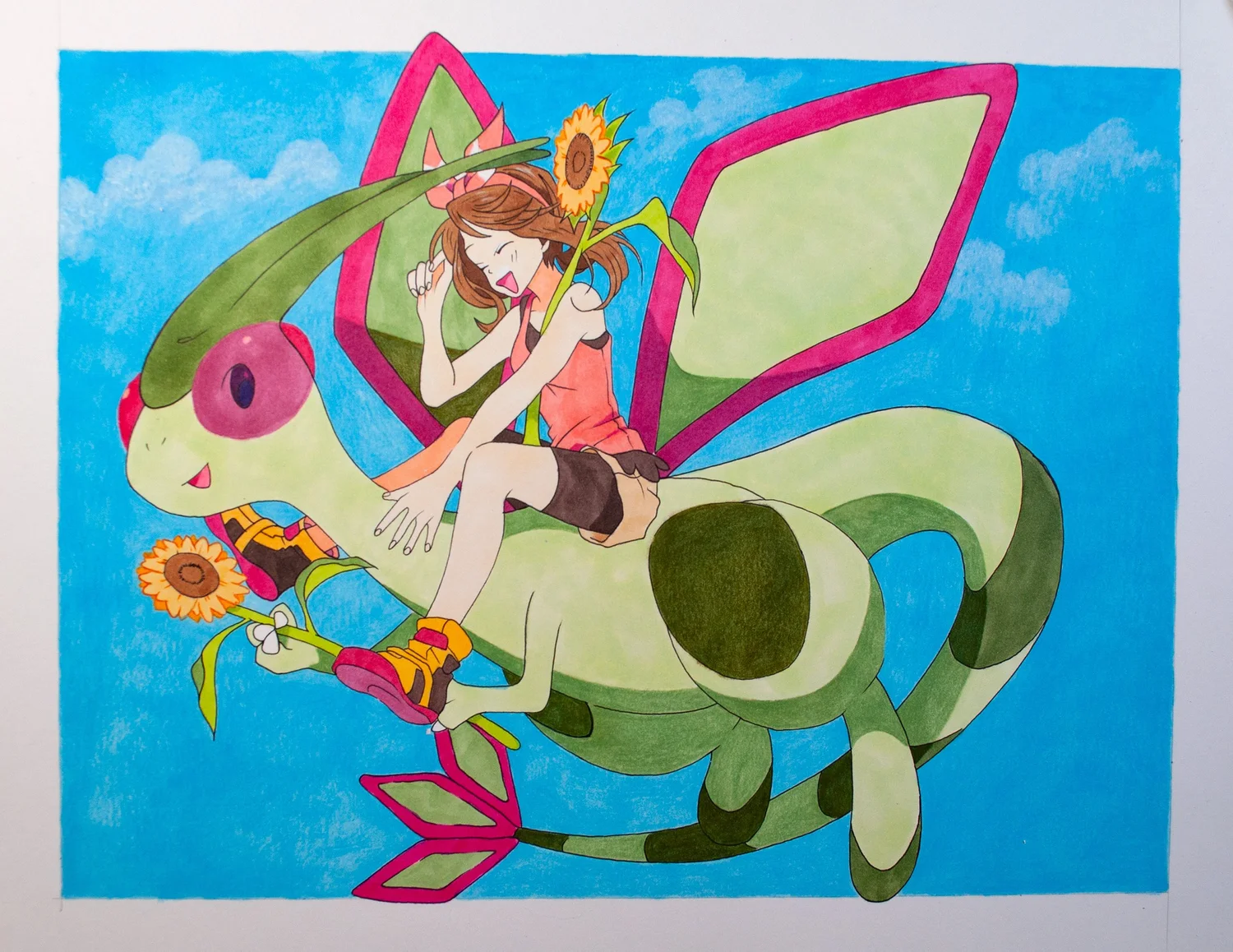 Pokémon Flygon Artwork, How To Draw Pokémon Flygon Character — The Art ...