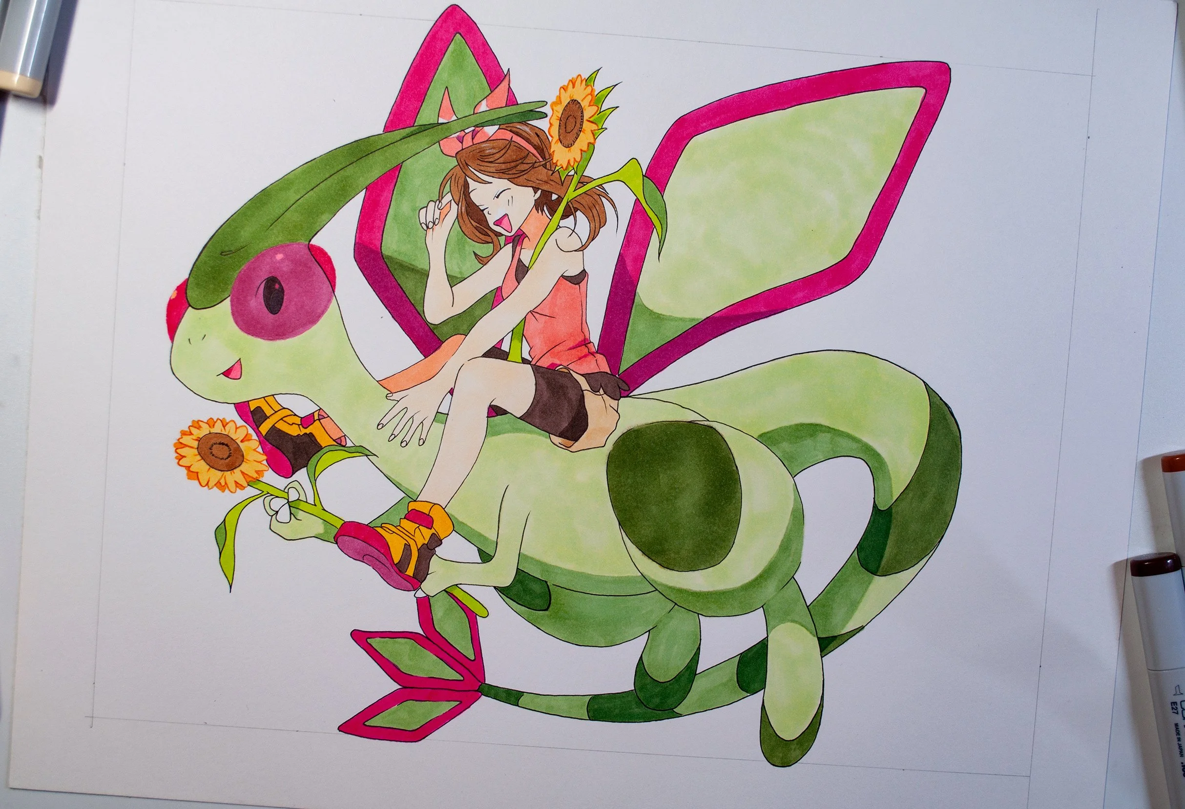 Pokémon Flygon Artwork, How To Draw Pokémon Flygon Character — The Art ...