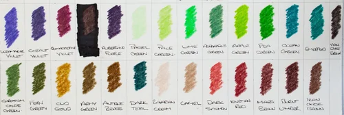 Arrtx 126 Set Of Colored Pencils A Visual Guide Of The Extra 54 Colors ...