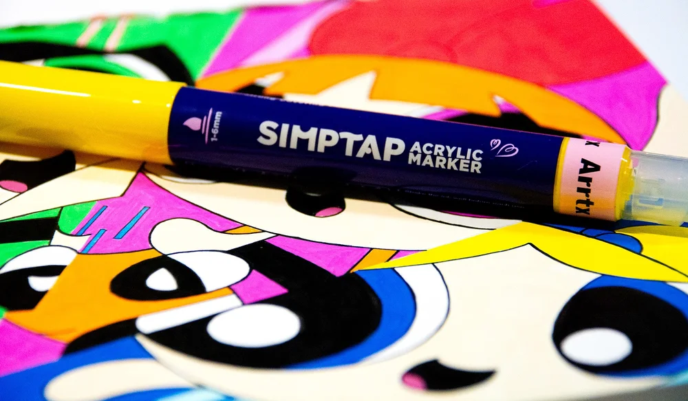 Powerpuff Girls Blossom, Buttercup and Bubbles With Arrtx Acrylic ...