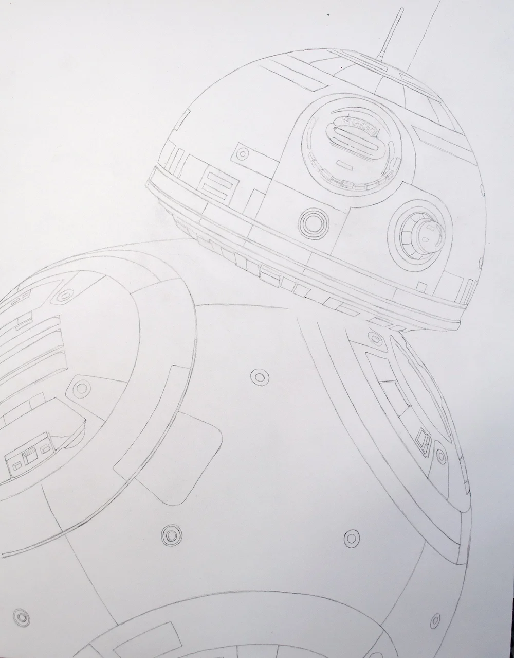 Drawing BB8 From Star Wars With COPIC and Colored Pencils — The Art ...
