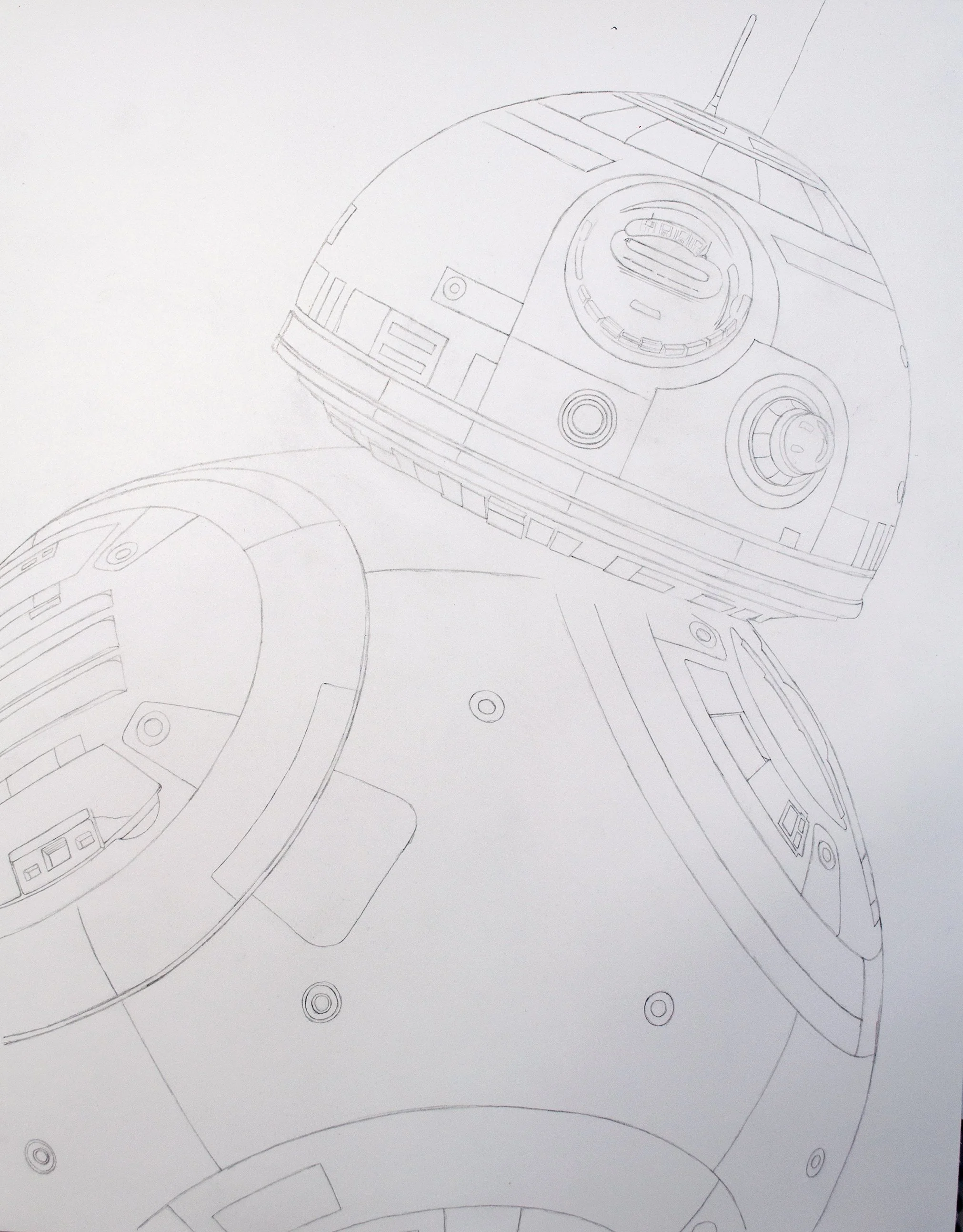 Drawing BB8 From Star Wars With COPIC and Colored Pencils — The Art ...