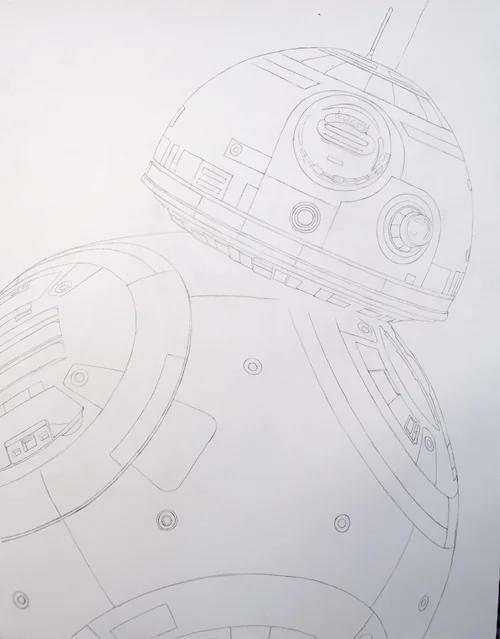 Drawing BB8 From Star Wars With COPIC and Colored Pencils — The Art ...