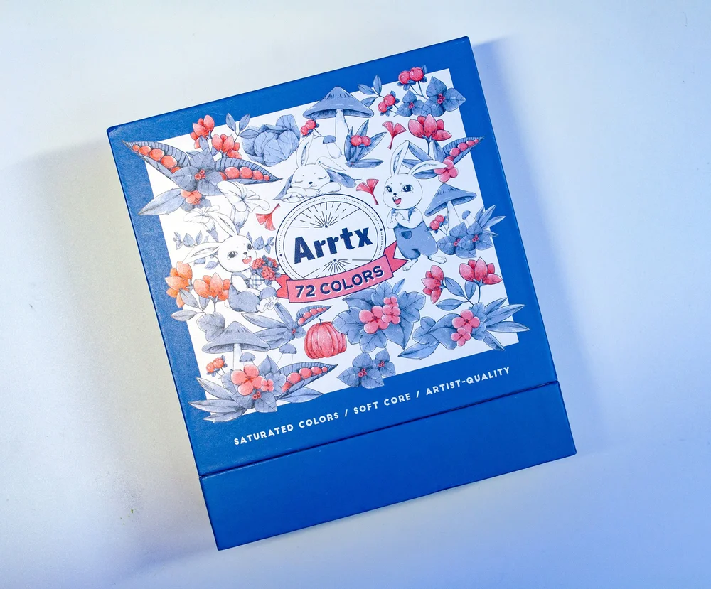 Arrtx 126 Set Of Colored Pencils A Visual Guide Of The Extra 54 Colors ...