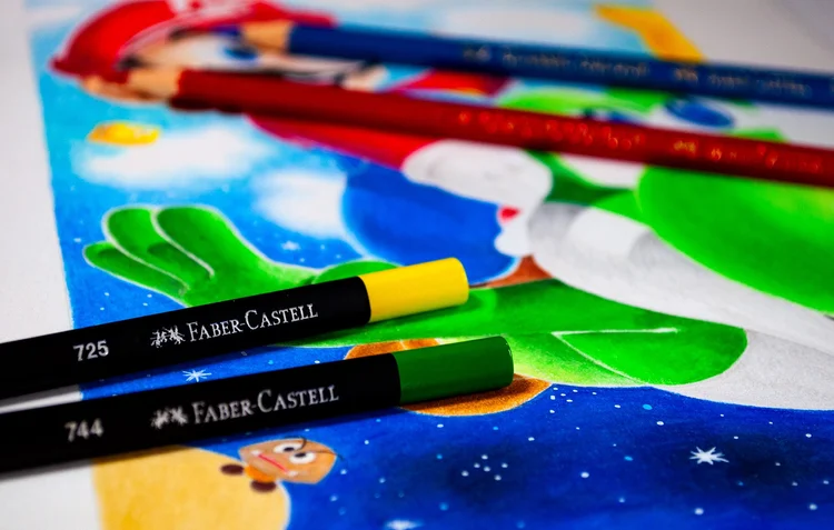 Nintendo Super Mario Artwork Using Faber Castell Black Edition Colored ...