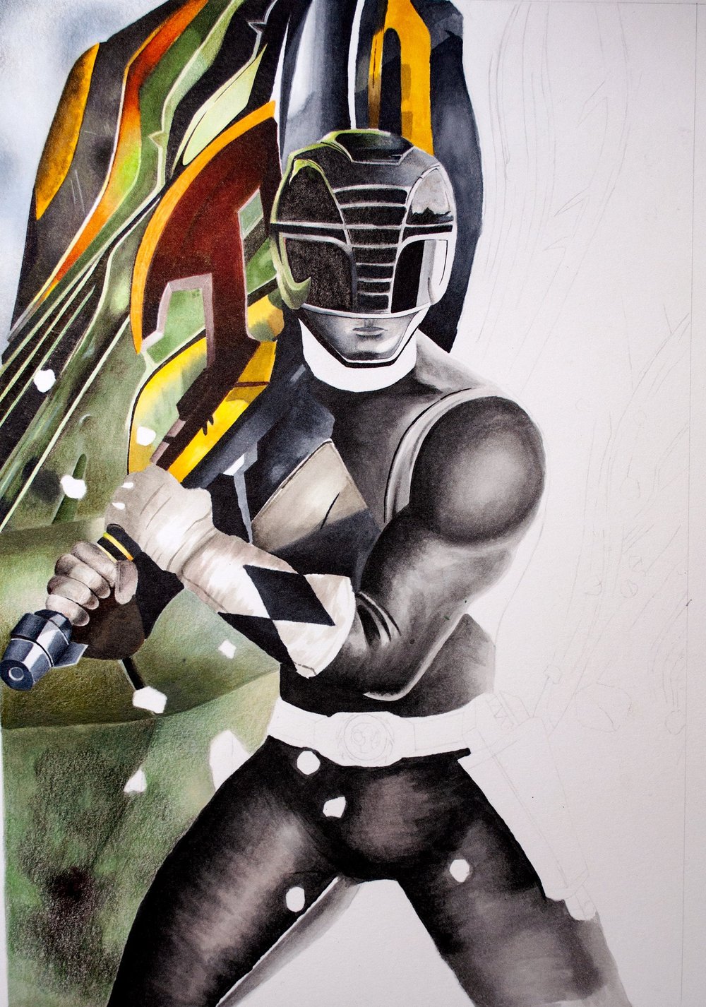 Black Power Ranger Artwork — The Art Gear Guide