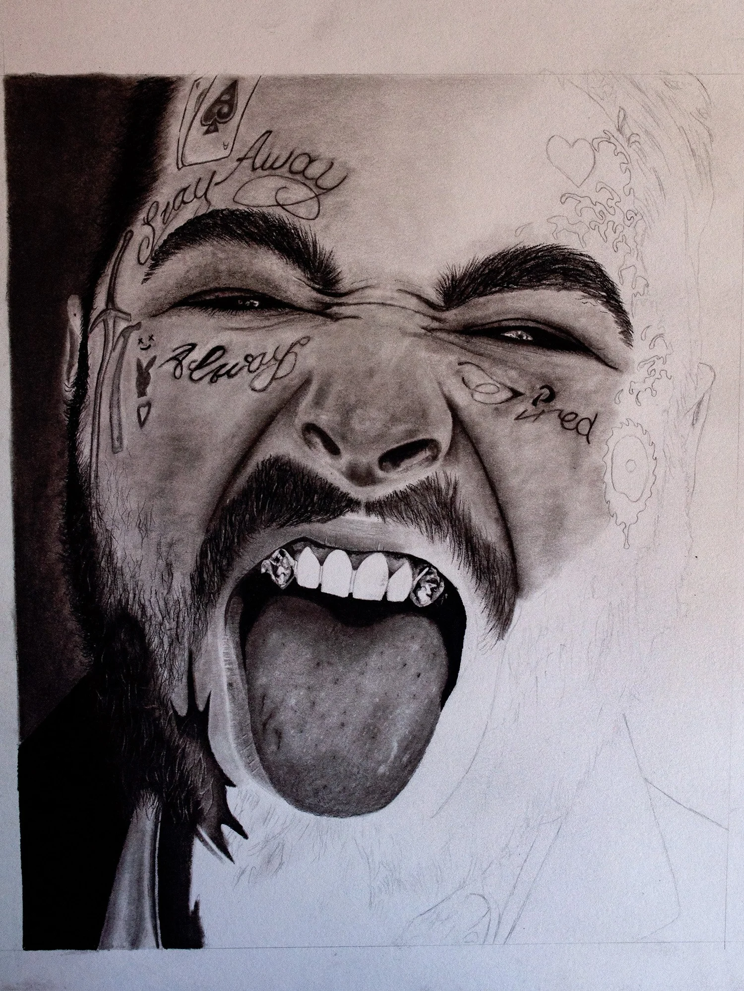 Post Malone Graphite And Charcoal Drawing — The Art Gear Guide