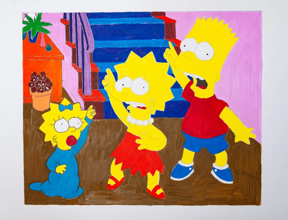 Simpson Artwork Using Arrtx AcrylicMarker Pens — The Art Gear Guide