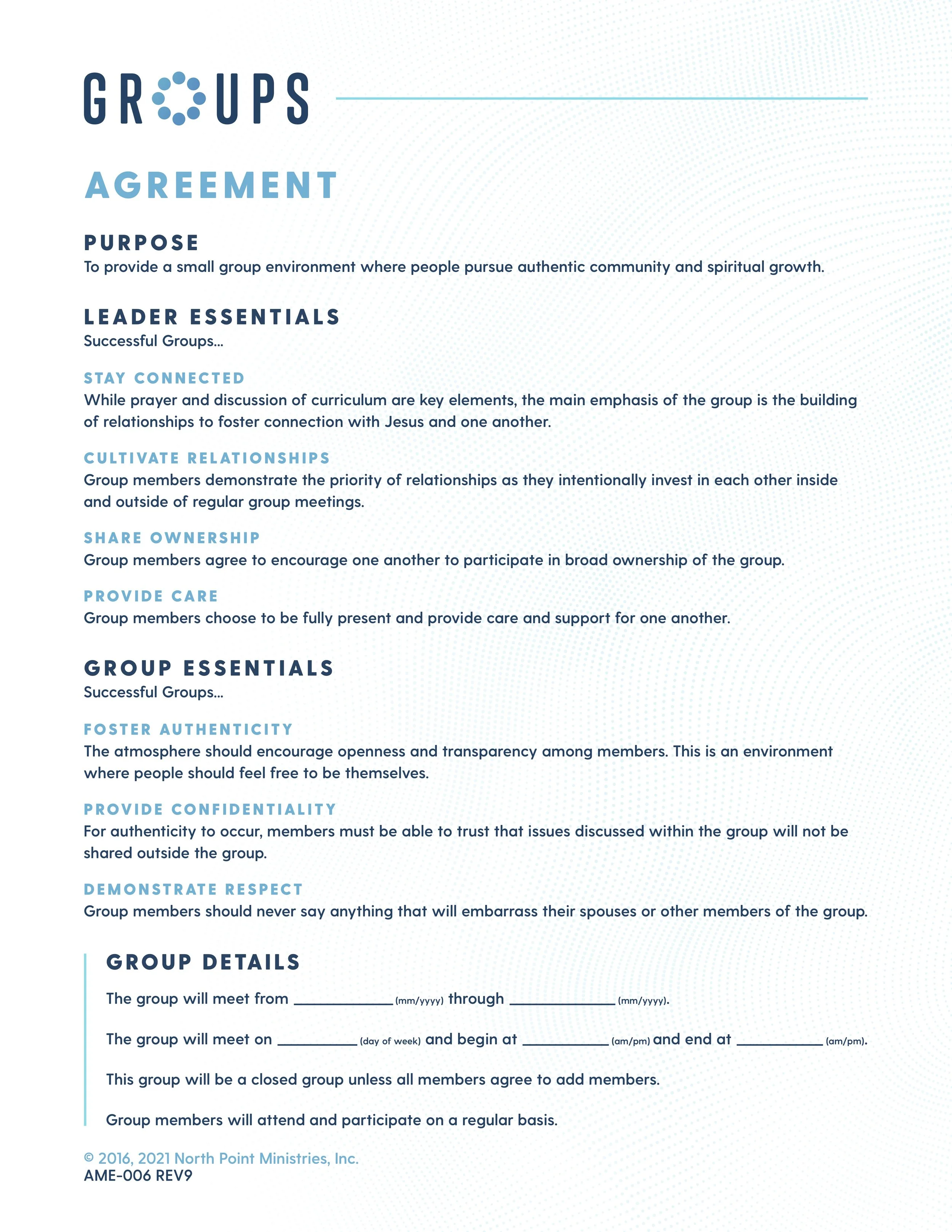 Leader Resources — Group Leaders