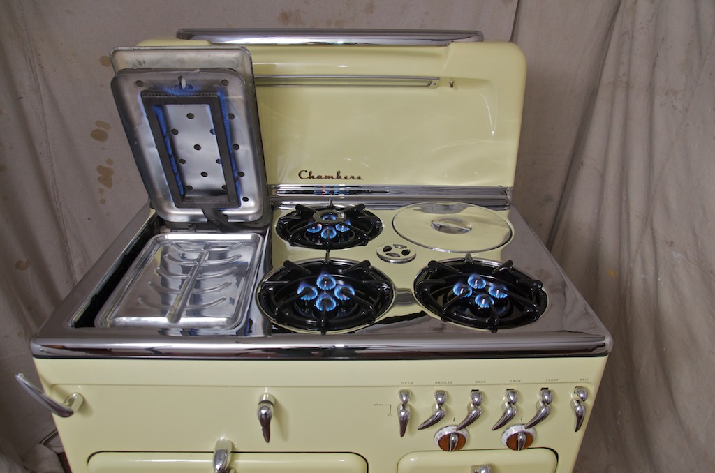 Just sold. Chambers 90C Highback — Retro Stove & Gas Works