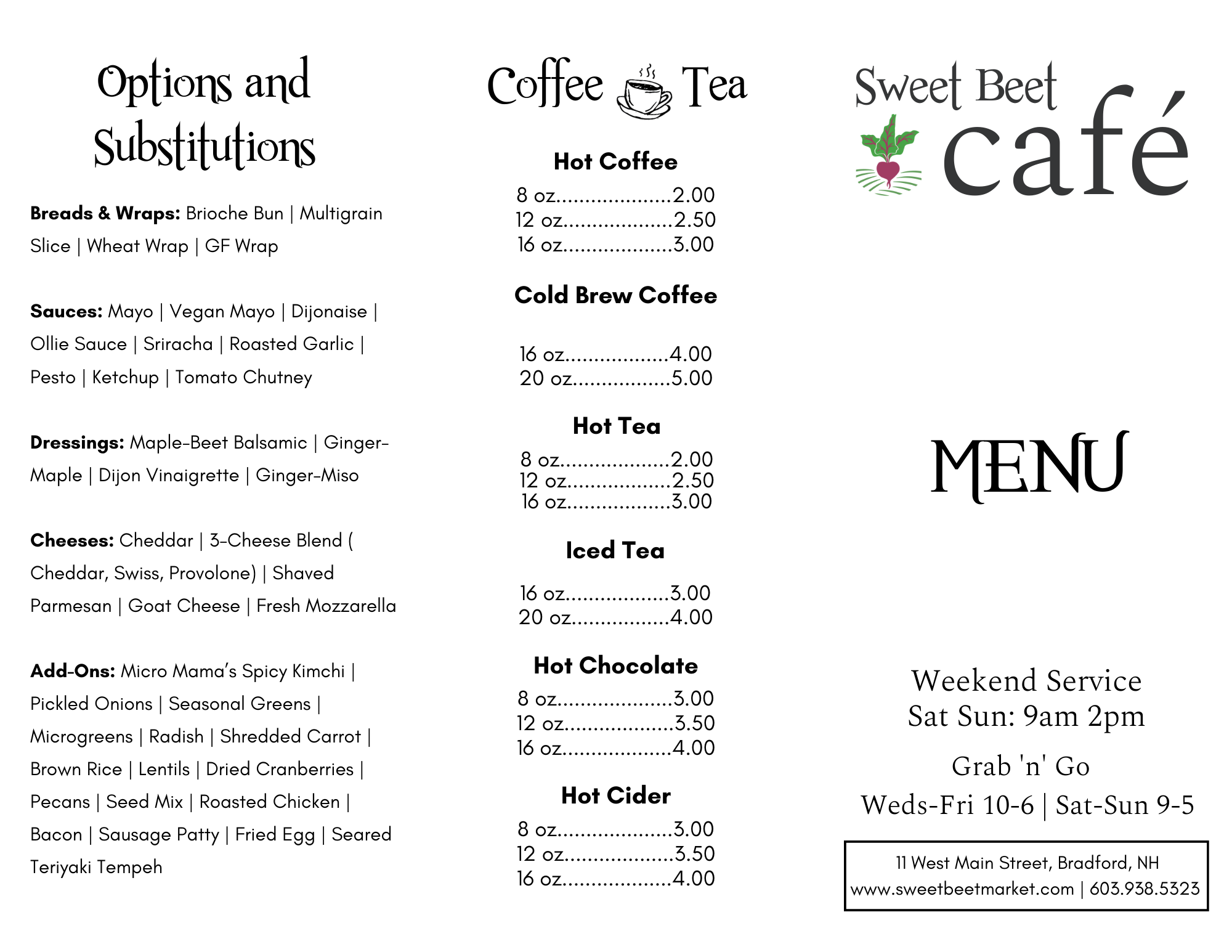 Local restaurant serving breakfast and lunch on the weekends. Fresh and ...