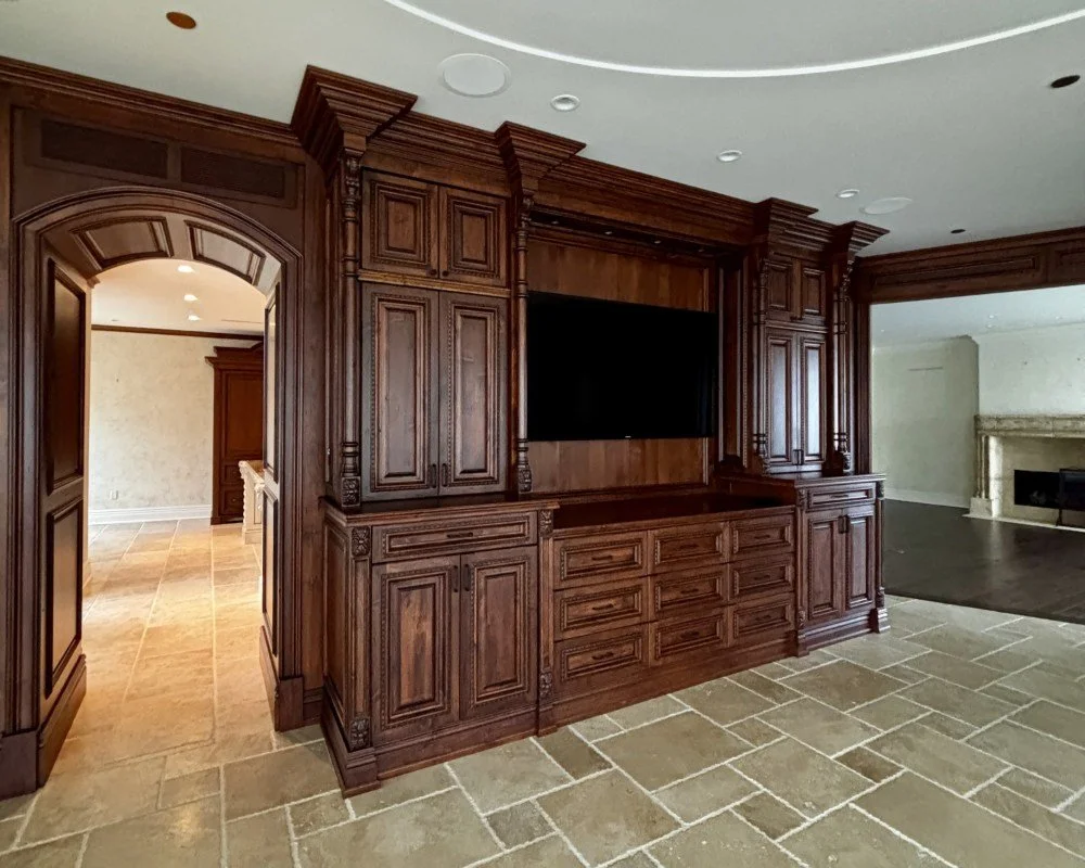 Used Walnut Media & Library Built-In Near Chicago — Murco Recycling