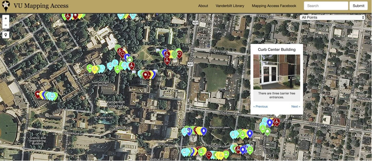Vanderbilt University Campus Map