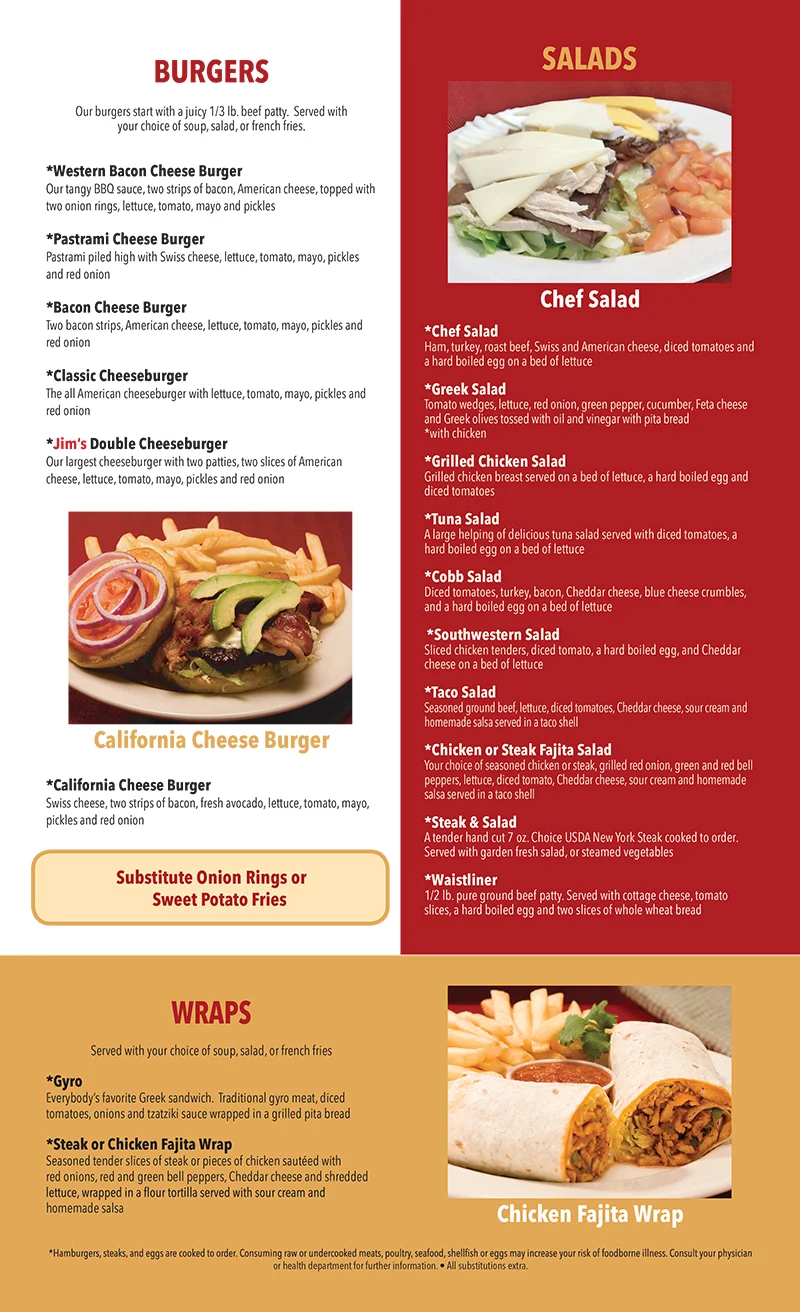 Lunch — Jim's Family Restaurant