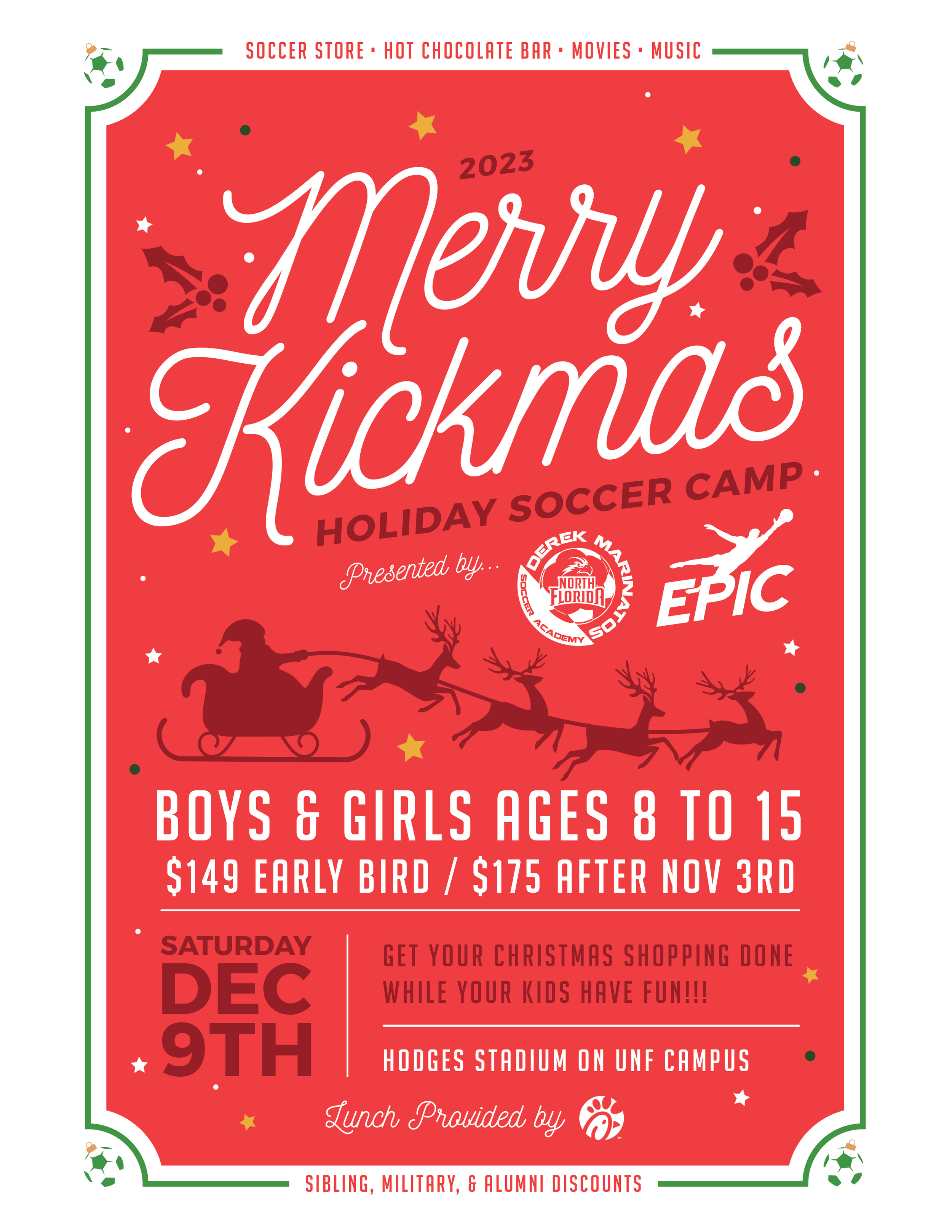 Day Camp Dates & Details — Derek Marinatos Soccer Academy