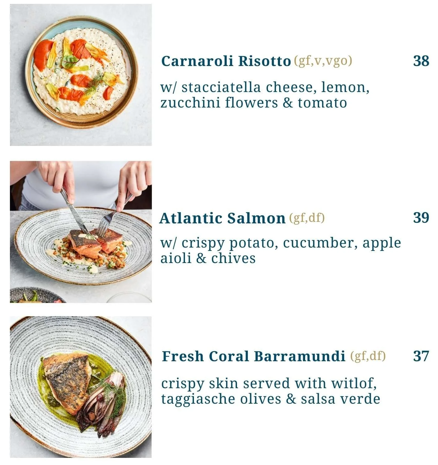 Photo Menu — The Pantry Manly