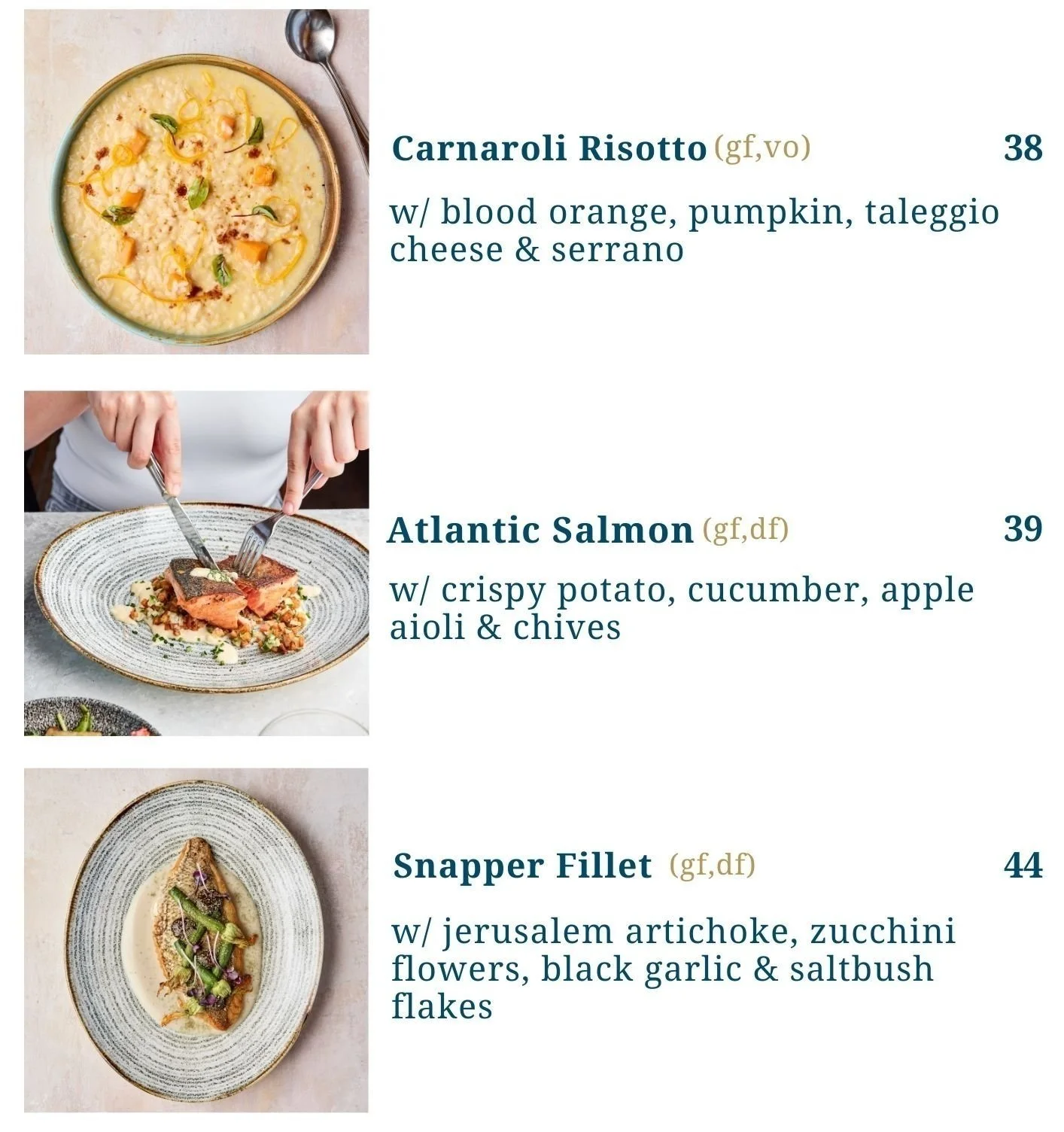 Photo Menu — The Pantry Manly