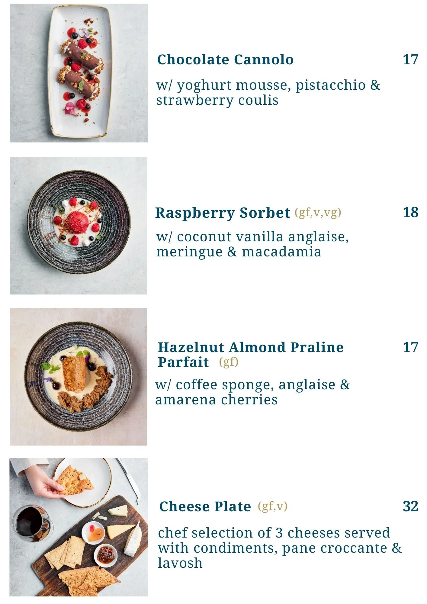 Photo Menu — The Pantry Manly