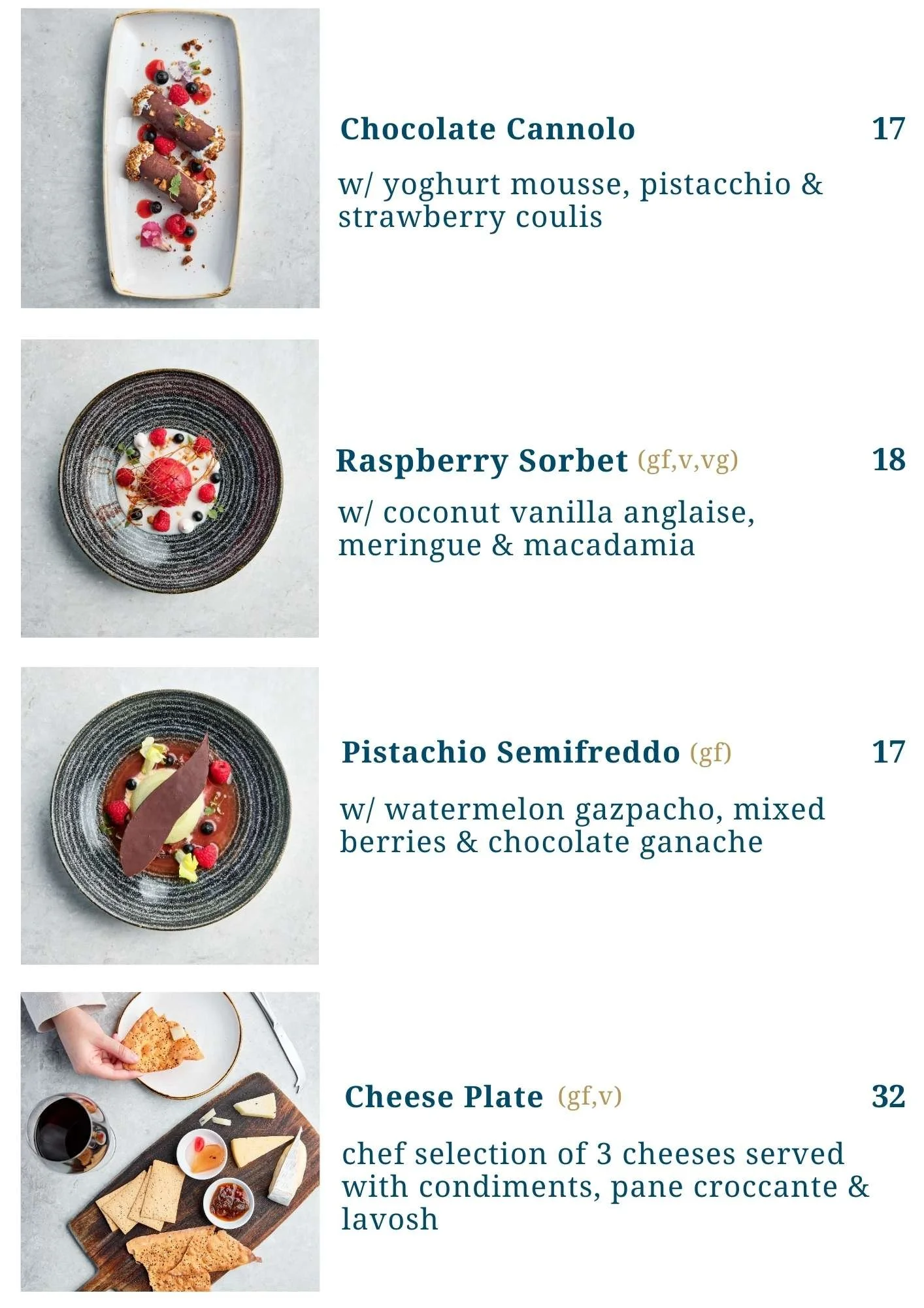 Photo Menu — The Pantry Manly