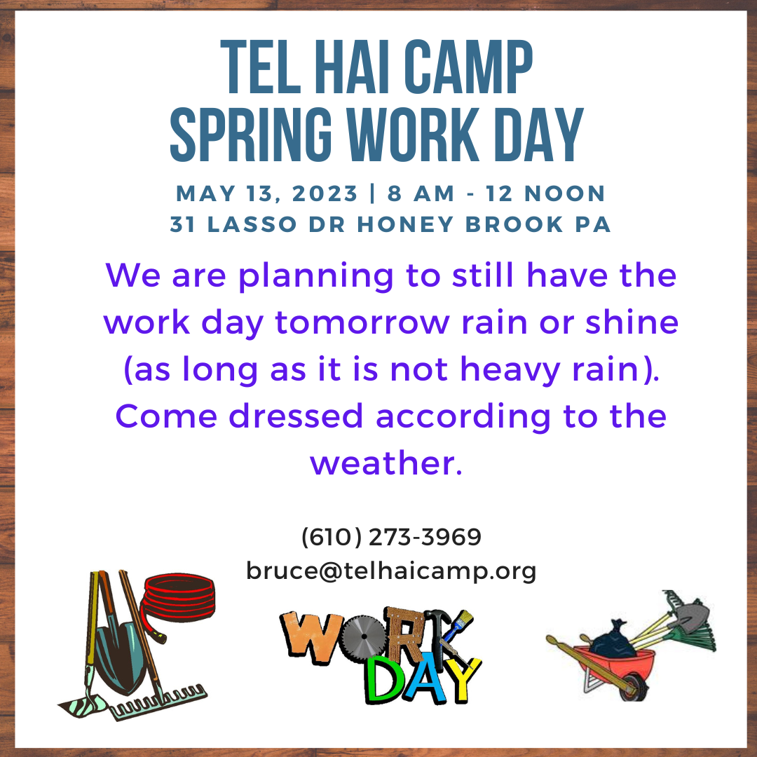 Work Day — Tel Hai Camp & Retreat