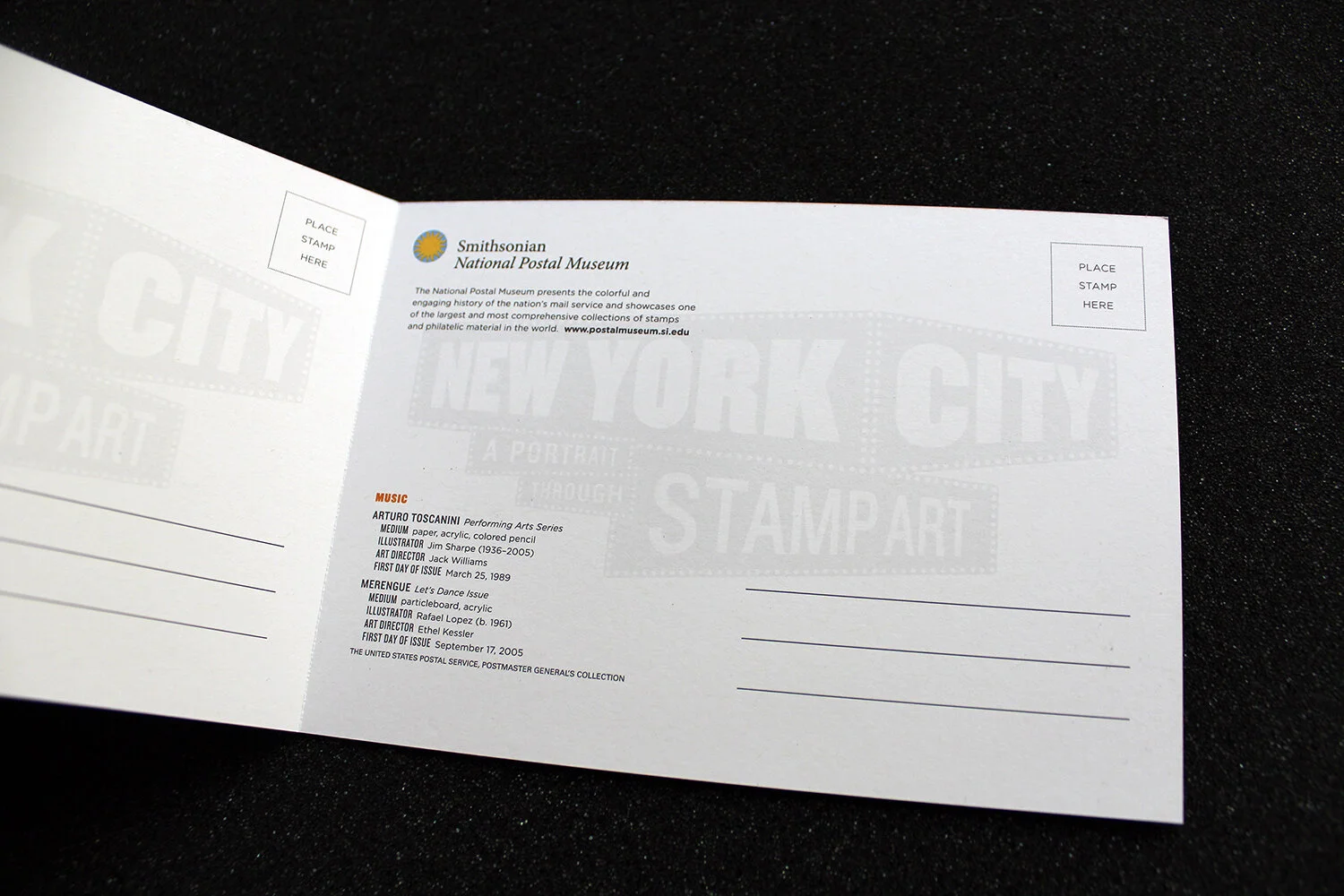 New York City: A Portrait through Stamp Art - print design