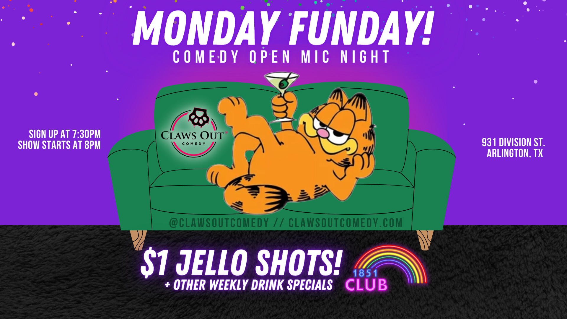 Comedy Open Mics in DFW! — Claws Out Comedy