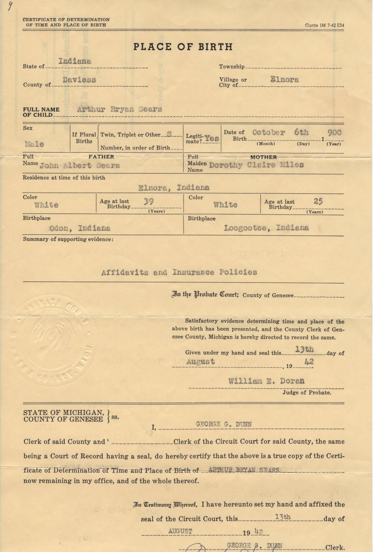 A Boy Without a Dad and the Family He Made: Arthur Bryan Myers Sears ...