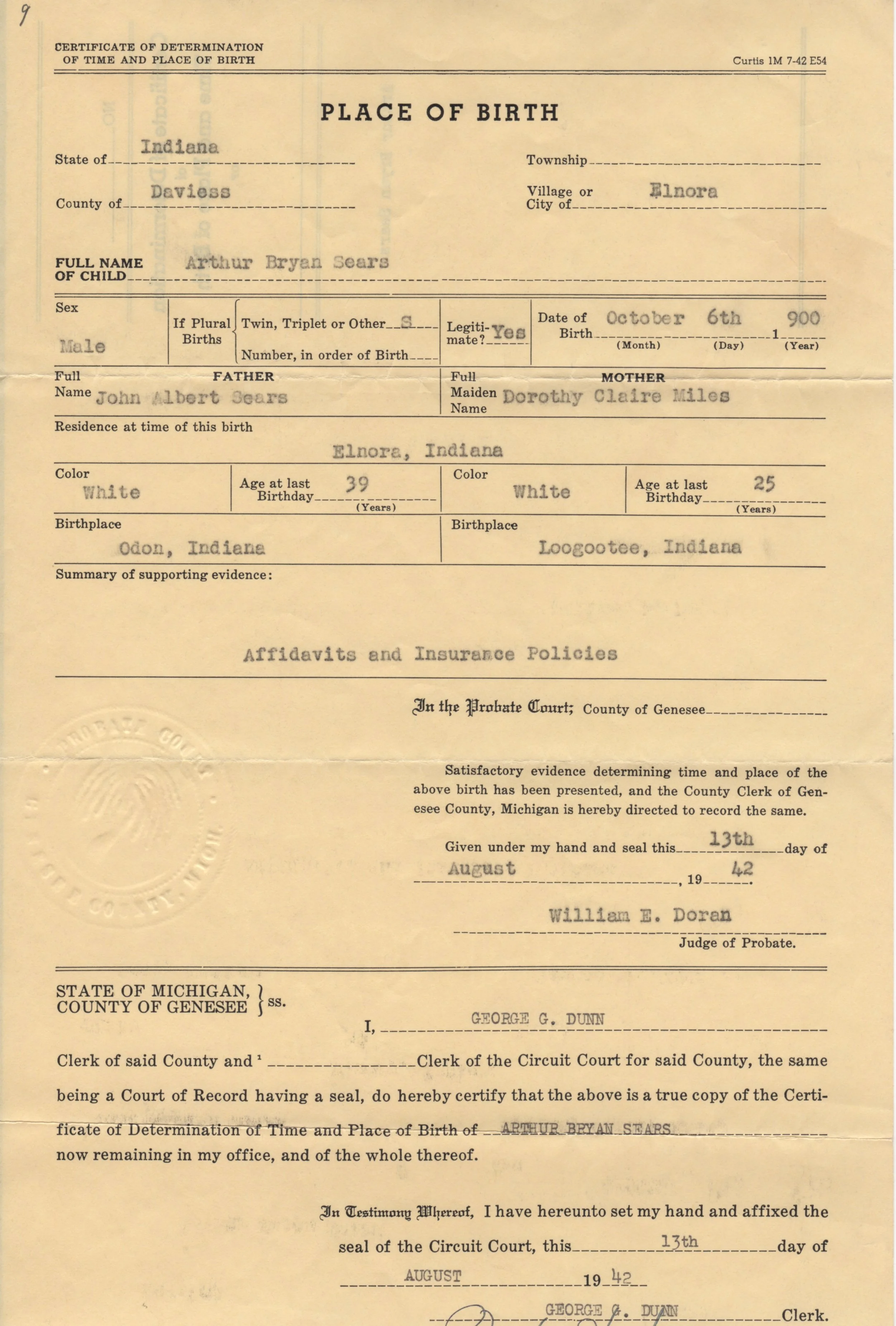 A Boy Without a Dad and the Family He Made: Arthur Bryan Myers Sears ...