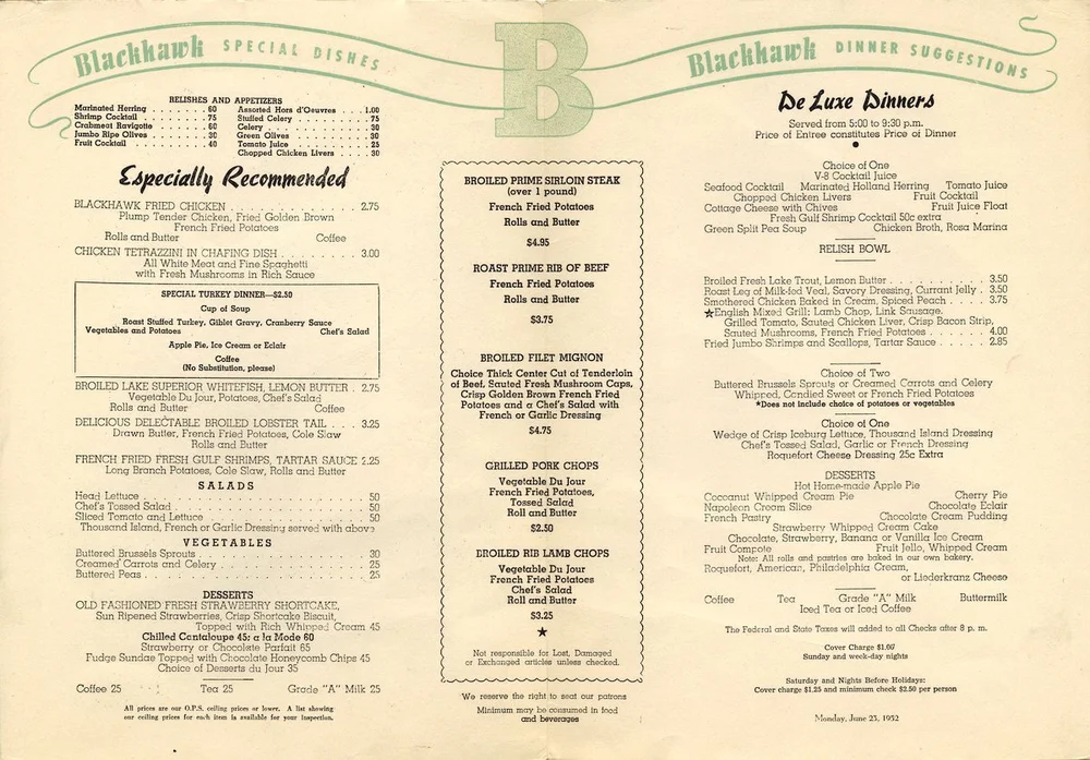 Arthur Sears (1900-1964), The Blackhawk Restaurant, and The Spinning ...