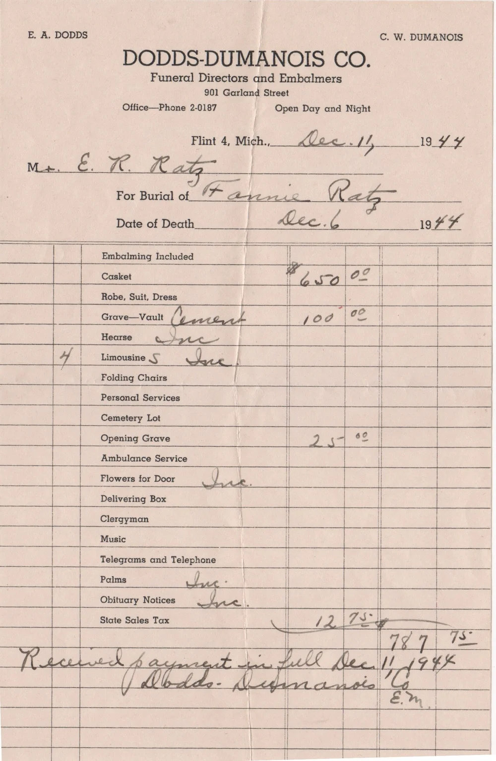 1930s and 40s Funeral Costs - Family Artifact Challenge (Day 14) — The ...