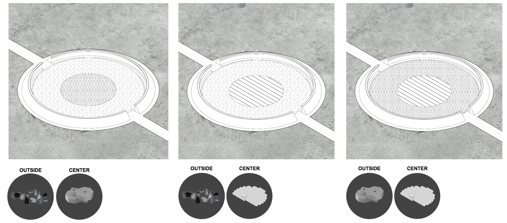 Lunar Landing pad designs; ICON / NASA’s Project Olympus — Melodie Yashar