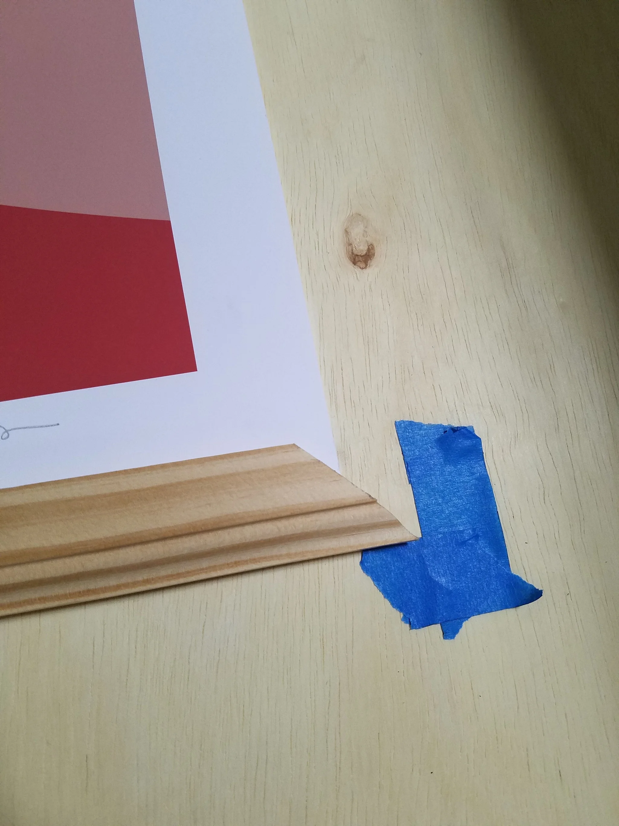 Room transformation + DIY frame — Liz Kamarul